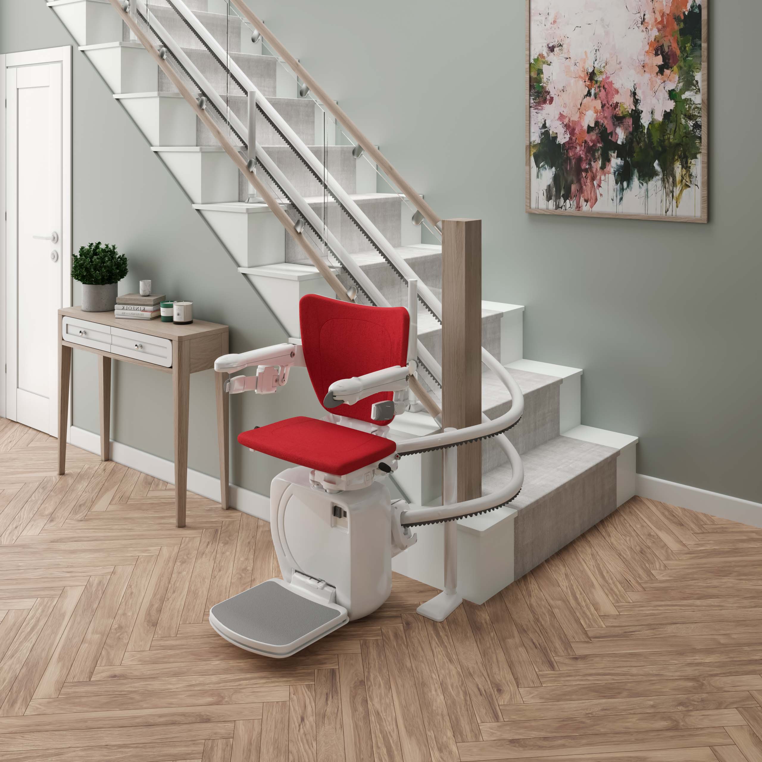 Handicare 4000: Customizable and Comfortable Curved Stairlift | 101 Mobility