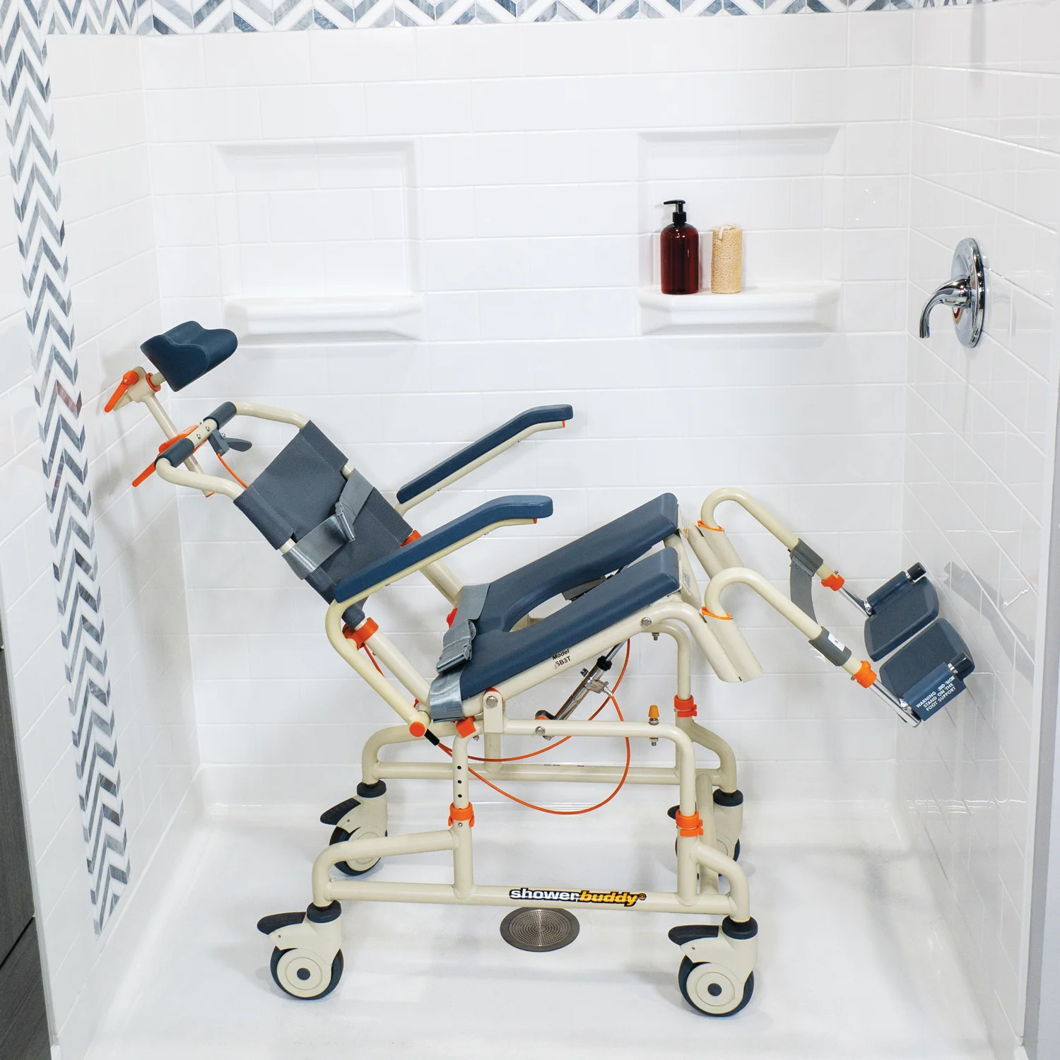 Roll-In Shower Buddy SB3-T: Streamlined Shower Accessibility | 101 Mobility